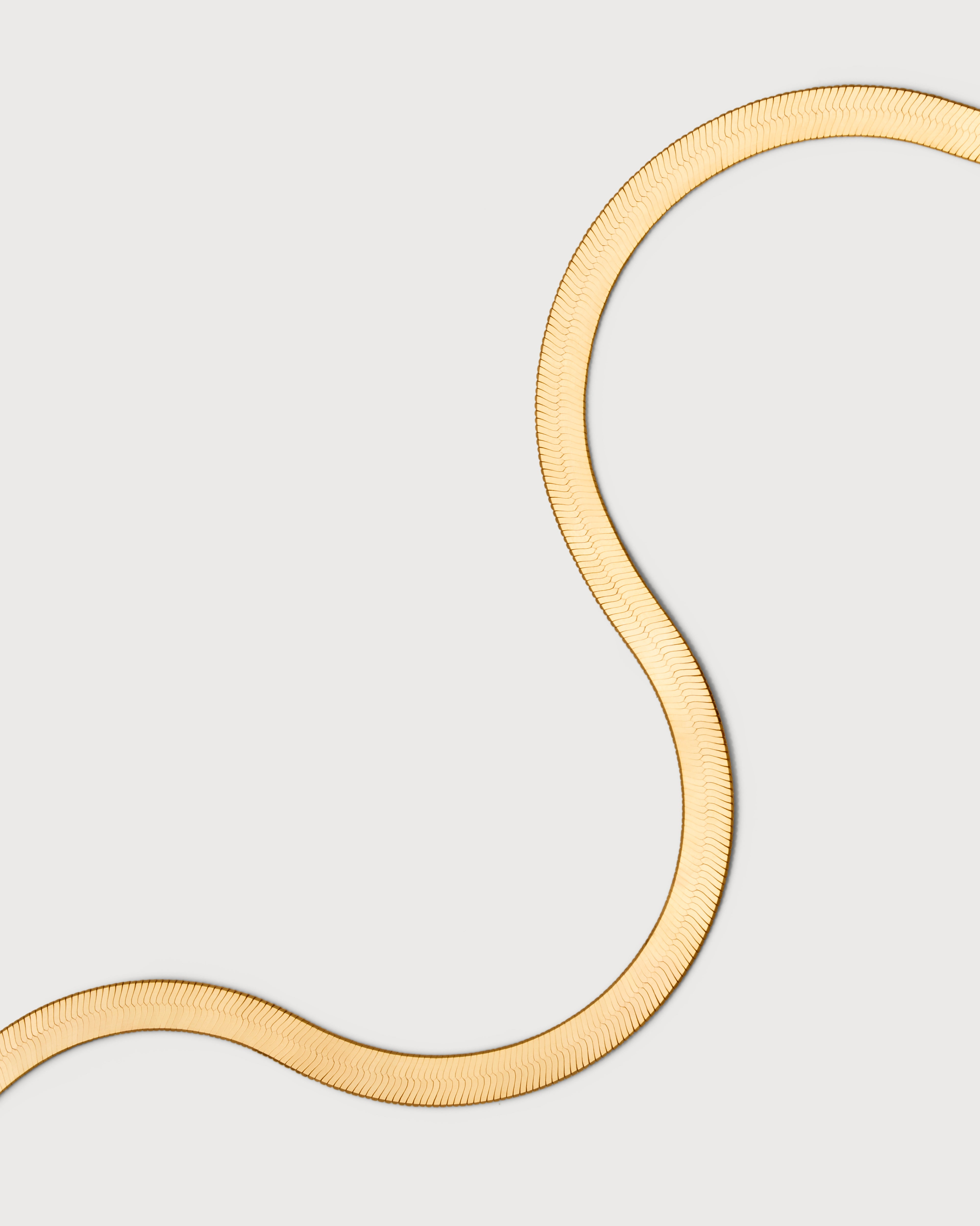 Shop High-Quality Gold Vermeil Flat Snake Chains for Necklaces | UNTAMD ...